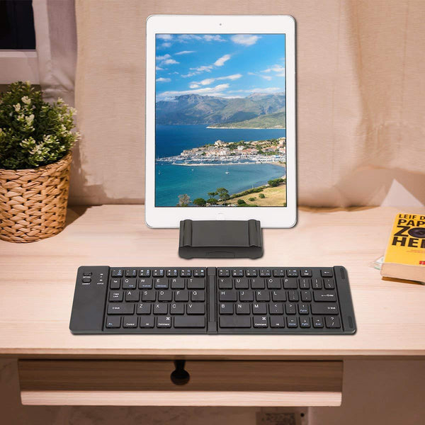 Folding Metal Bluetooth Foldable Keyboard Mini Bluetooth Wireless ...